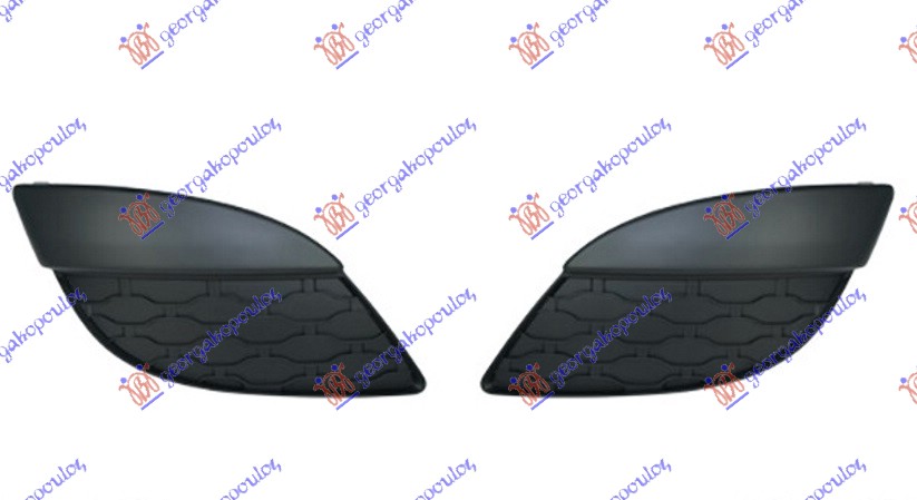 RESETKA U BRANIKU BEZ MAGLENKE SET RENAULT TWINGO (2007-2012) (OEM: 7701209599)