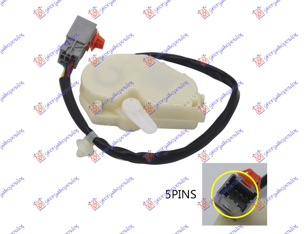 MOTOR BRAVE PREDNJIH VRATA (5 PIN) Leva str. HONDA CR-V (1996-2002) (OEM: 72155-S03-J11, 72155S03J11)