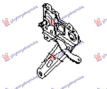 PODIZAC ZADNJEG PROZORA ELEKTRICNI BEZ MOTORA Leva str. HYUNDAI i10 (2007-2010) (OEM: 834030X010)