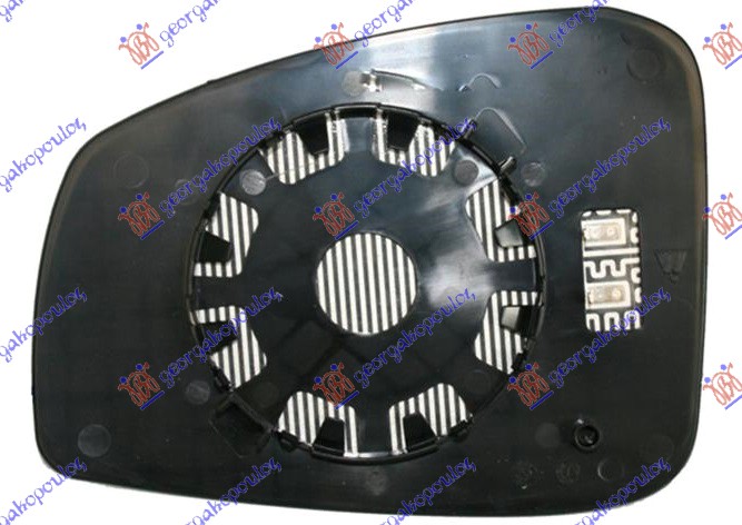 STAKLO RETROVIZORA SA GREJACEM PLAVO (AS Leva str. RENAULT MEGANE H/B – S.W. (2008-2014) (OEM: 963650003R)