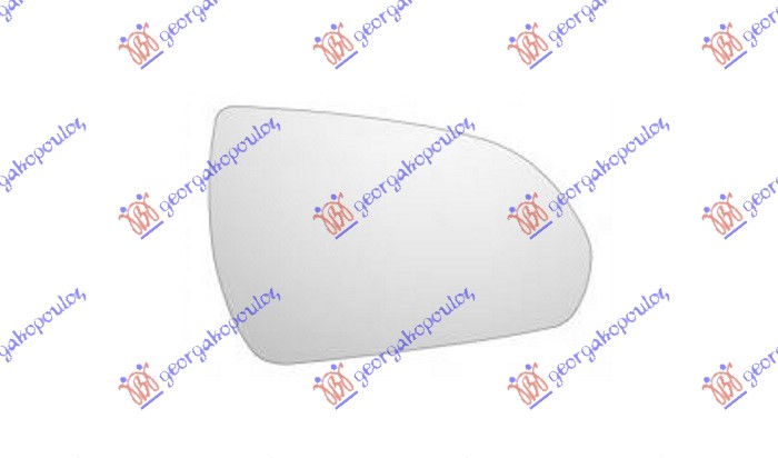 STAKLO RETROVIZORA SA GREJACEM Desna str. HYUNDAI i30 FASTBACK (2020-) (OEM: 87621-G4010, 87621G4010)