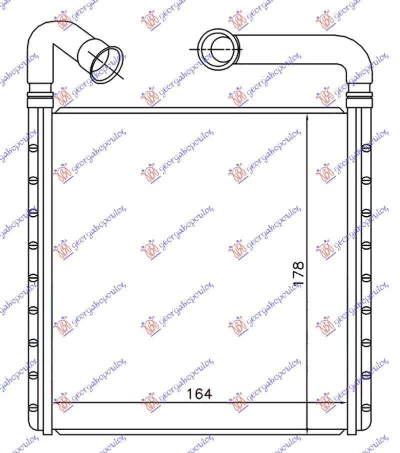 GREJAC KABINE (BR) (164x173x26) T.DENSO AUDI TT (2014-2018) (OEM: 5Q0819031A)