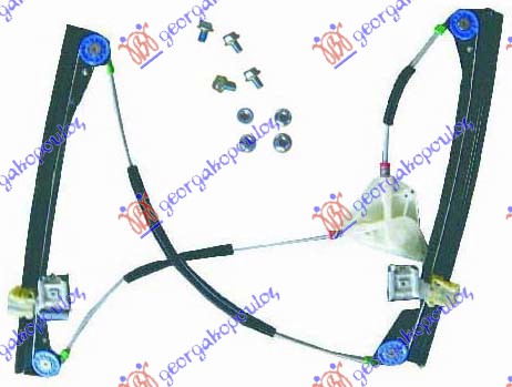 PODIZAC PROZORA ELEKTRICNI BEZ MOTORA 3 VRATA Leva str. VW POLO (2002-2005) (OEM: 6Q3837461J)