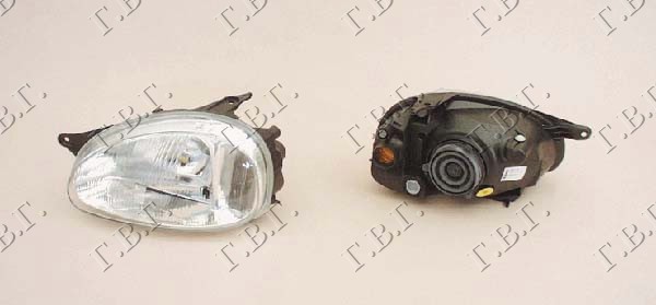 FAR ELEKTRICNI (TYC) Desna str. OPEL CORSA B (1996-1997) (OEM: 1216487, LWB242-5301, LWB2425301)