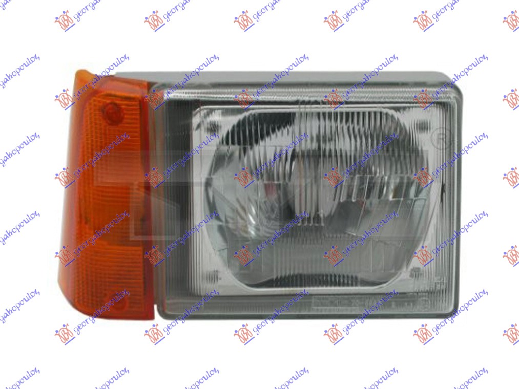 FAR ZUTI MIGAVAC (TYC) Desna str. FIAT PANDA (1986-2003) (OEM: 7550640)