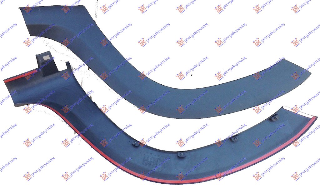 PLASTICAN RUB ZADNJEG BLATOBRANA Leva str. DACIA DUSTER (2010-2017) (OEM: 788A33613R)