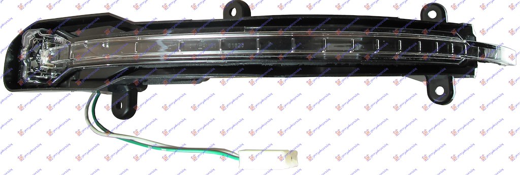 MIGAVAC U RETROVIZORU LED Leva str. AUDI Q7 (2006-2009) (OEM: 4L0949101, 4L0949101A)