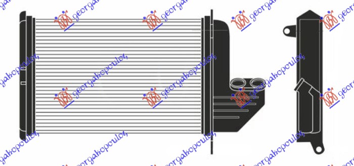 GREJAC KABINE BENZIN/DIZEL (177×240) BMW SERIES 3 (E36) SDN (1990-1998) (OEM: 8390435, 64118390435)