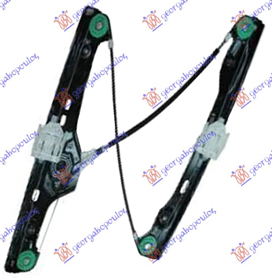 PODIZAC PREDNJEG PROZORA ELEKTRICNI BEZ MOTORA Leva str. BMW SERIES 3 (E90/91) SDN (2005-2008) (OEM: 51337140587)