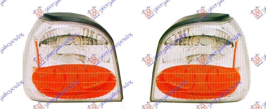 STOP LAMPA TUNING HROM SET VW GOLF III (1992-1998)