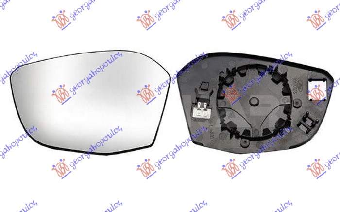 STAKLO RETROVIZORA SA GREJACEM Leva str. CITROEN C4 (2020-) (OEM: 9835653480)