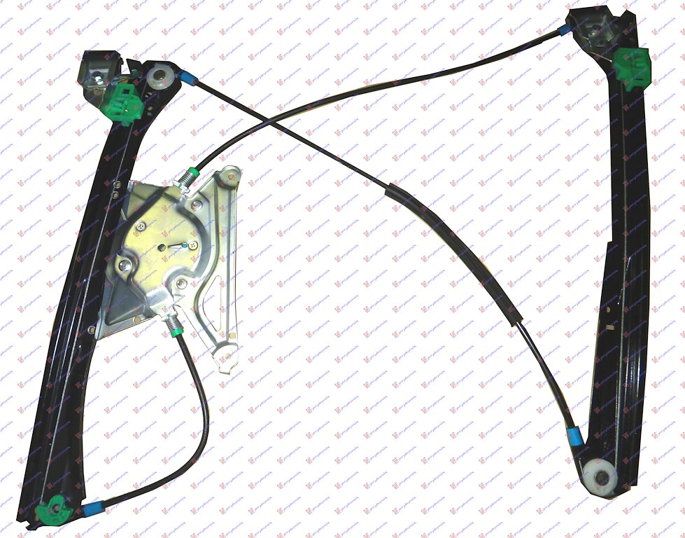 PODIZAC PREDNJEG PROZORA ELEKTRICNI BEZ MOTORA Leva str. AUDI A4 (1994-2000) (OEM: 8D0837461B)