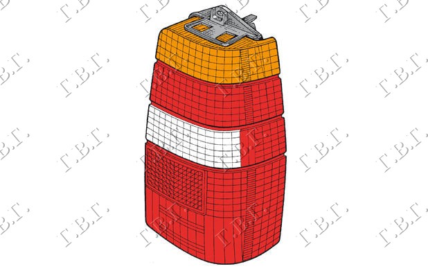 STOP LAMPA Desna str. FIAT FIORINO (1997-1999)