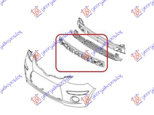 APSORBER PREDNJEG BRANIKA HYUNDAI i10 (2007-2010) (OEM: 865200X010)