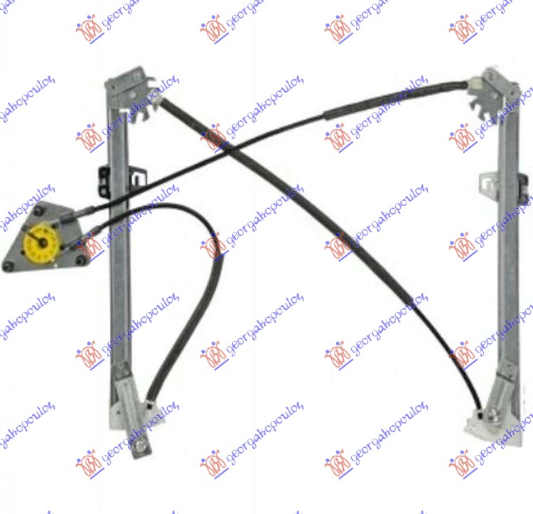 PODIZAC PREDNJEG PROZORA ELEKTRICNI (BEZ MOTORA ) Leva str. AUDI A1 (2014-2018) (OEM: 8X4837461A)