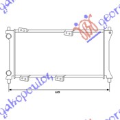 HLADNJAK MOTORA 1100 4X4 BENZIN (58×24.8)00-03 FIAT PANDA (1986-2003) (OEM: 46777410)