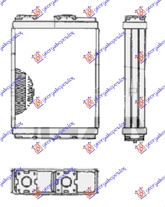 GREJAC KABINE (180×147) MITSUBISHI LANCER (CK1) (1997-2004) (OEM: 1956603, 27140-9C002, 271409C002)