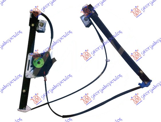 PODIZAC PROZORA ELEKTR. 3 VRATA (BEZ MOTORA) Desna str. SEAT IBIZA (1999-2002) (OEM: 6K3837402B, 6K3837402H)