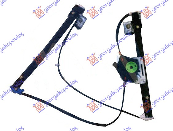 PODIZAC PROZORA ELEKTR. 3 VRATA (BEZ MOTORA) Leva str. SEAT IBIZA (1999-2002) (OEM: 6K3837401B, 6K3837401H)