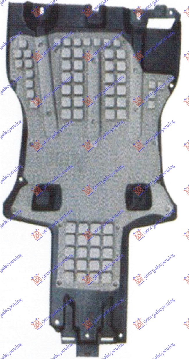 ZASTITA MOTORA CENTRALNA AUDI Q7 (2006-2009) (OEM: 7L8825231, 7L8825231A)