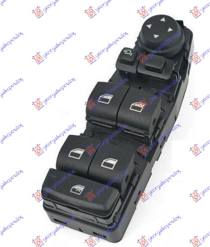 PREKIDAC U PREDNJIM VRATIMA (CETVRTASTI) (8 PIN) Leva str. BMW SERIES 2 (F45/F46) ACTIVE/GRAN TOURER (2014-2017) (OEM: 61319297349, 61319362116)