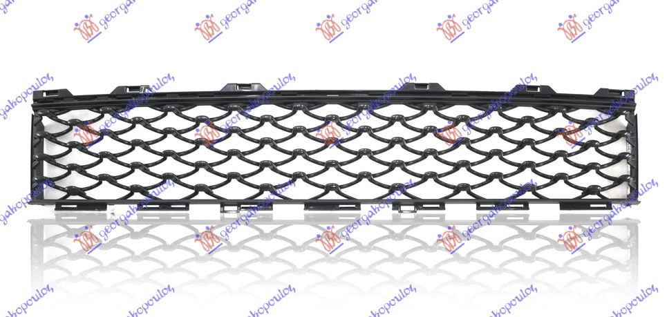 RESETKA U PREDNJEM BRANIKU CRNA FIAT 500 (2015-) (OEM: 735642075)