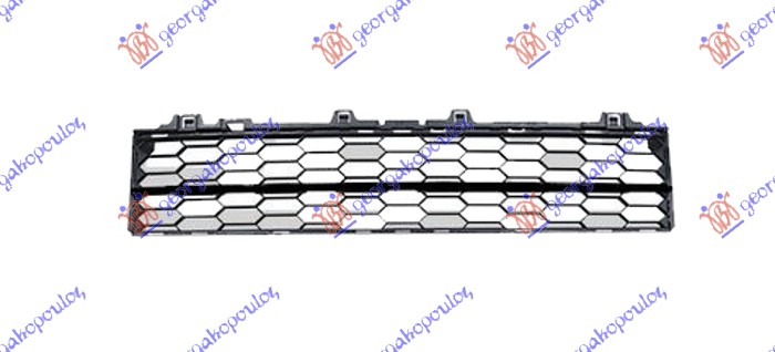 RESETKA PREDNJEG BRANIKA SA CRNOM LAJSNOM SKODA SUPERB (2015-2019) (OEM: 3V08535519B9, 3V08536779B9)