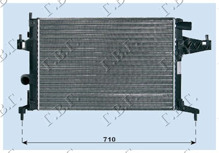 HLADNJAK MOTORA 1.4 – 1.8 MAN+/ – A/C (54×38)CEV DIJAG OPEL TIGRA CABRIO TWINTOP (2004-2009) (OEM: 1300237, 1300333, 24445162)