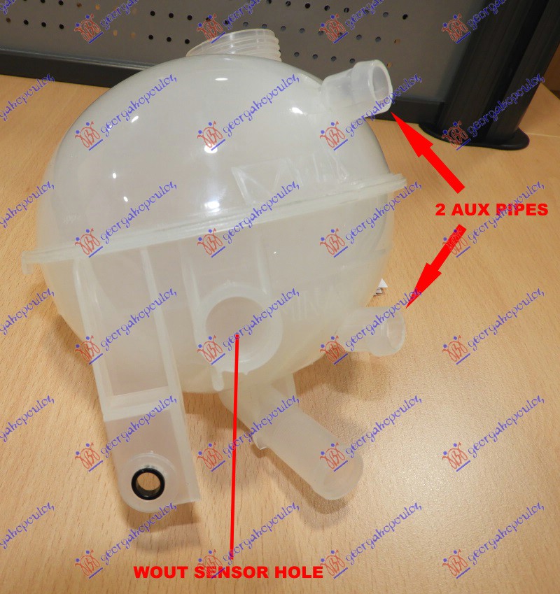 POSUDA ZA ANTIFRIZ (2 CEVI) BEZ SENZ. CITROEN C4 (2004-2011) (OEM: 1323.W4, 1323A3, 1323W4)