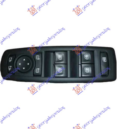 PREKIDAC U PREDNJIM VRATIMA PREKLOPNI (19 PIN) Leva str. RENAULT SCENIC/GRAND SCENIC (2009-2012) (OEM: 254000006R)