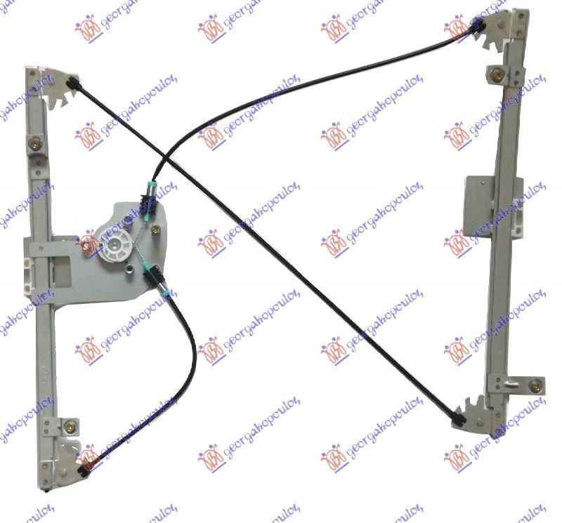 PODIZAC PREDNJEG PROZORA ELEKTRICNI BEZ MOTORA Desna str. CITROEN BERLINGO (2002-2008) (OEM: 9222A4, 9222G1)