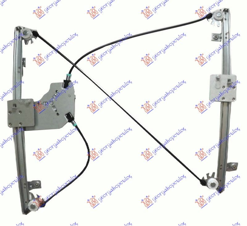 PODIZAC PREDNJEG PROZORA ELEKTRICNI BEZ MOTORA Leva str. PEUGEOT PARTNER (1996-2002) (OEM: 9221A4, 9221G3)