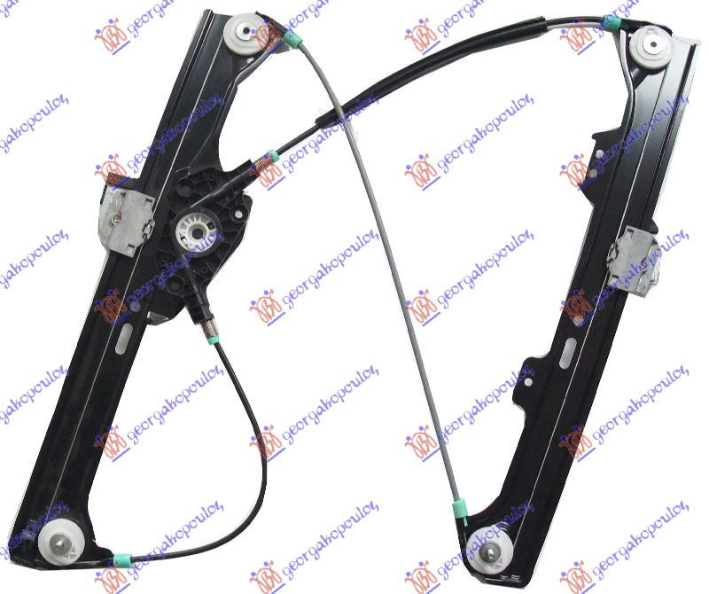 PODIZAC PREDNJEG PROZORA ELEKTRICNI BEZ MOTORA Leva str. BMW SERIES 5 (E60/61) (2003-2010) (OEM: 51337184383)