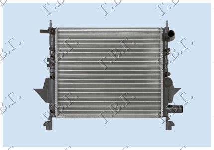 HLADNJAK MOTORA 1.1cc I 8V-1.2cc 16V(43×37.7)-A RENAULT TWINGO (2000-2007) (OEM: 7701045212)