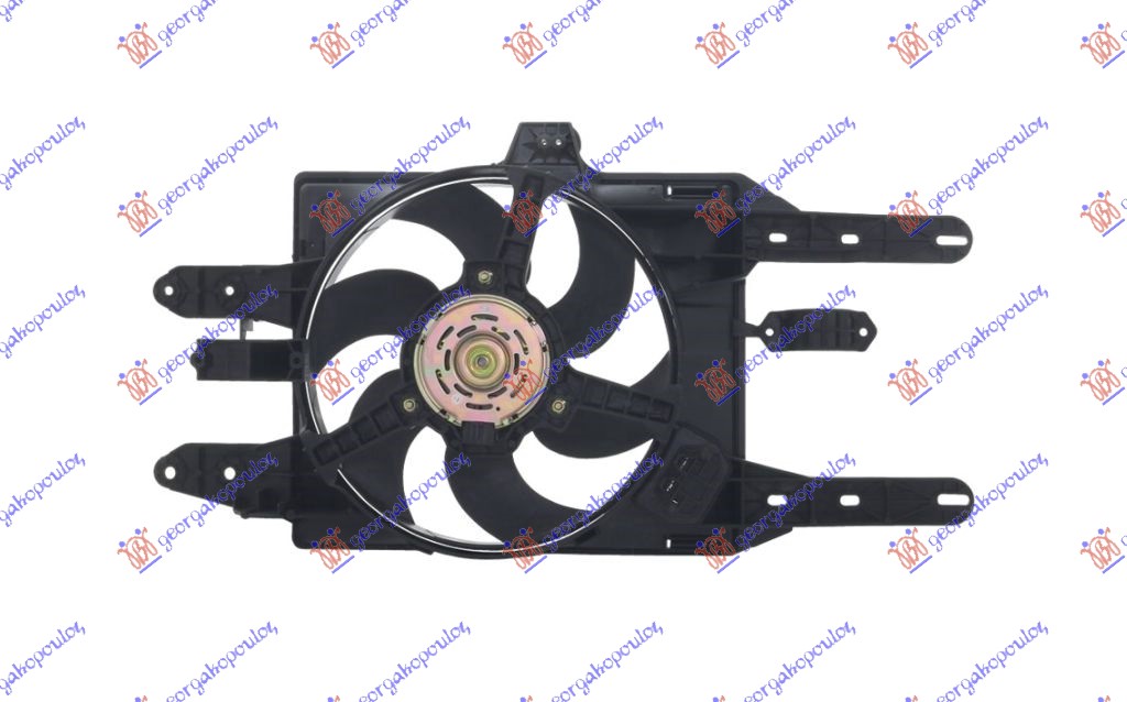 VENTILATOR KOMPLET (+A/C)75/85 97-99 BENZIN LANCIA Y (1996-2003) (OEM: 46559316)