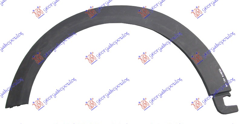 PLASTICNI RUB PREDNJEG BLATOBRANA (SA / BEZ PDC) Leva str. MINI COOPER/ONE (F55/F56) (2014-) (OEM: 51777300819)