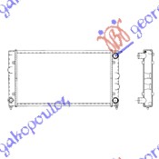 HLADNJAK MOTORA BENZIN – DIZEL +A/C (52.5x32x3.4 VW GOLF I (1977-1983) (OEM: 1L0121253B, 1L0121253L)