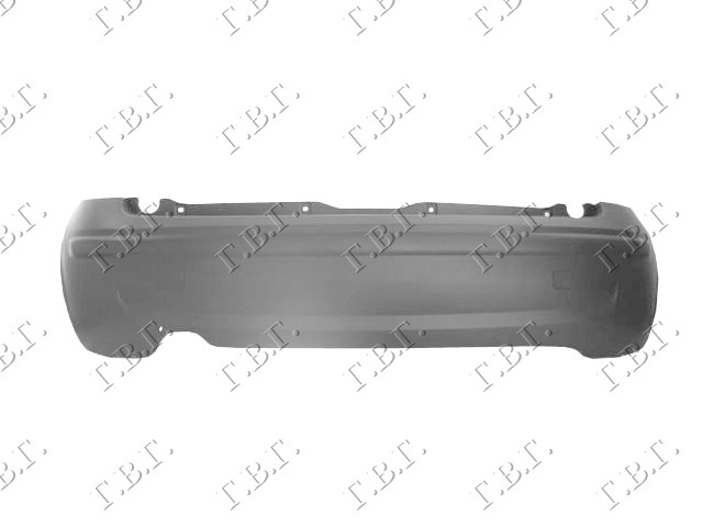 ZADNJI BRANIK CRNI KOMPLET (A KVALITET) FIAT PANDA (2003-2014) (OEM: 735357183)