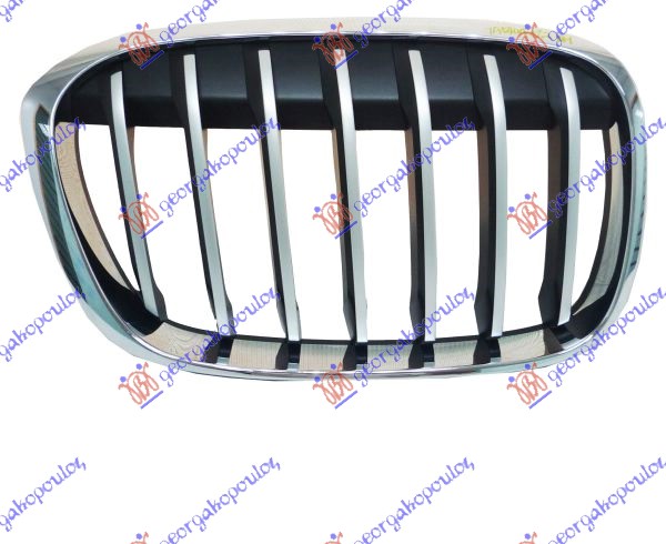 PVC MASKA (HROM/SREBRNA) (X-LINE) Desna str. BMW X1 (F48) (2015-2019) (OEM: 51117383366)