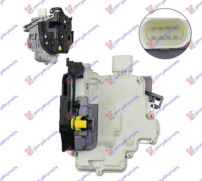 BRAVA ZADNJIH VRATA CENTRALNO ZAKLJUCAVANJE -11(8pin) Leva str. SEAT LEON (2005-2013) (OEM: 1P0839015)