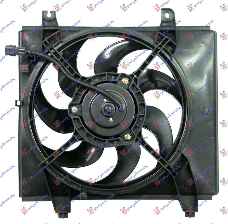 VENTILATOR KOMPLET BENZIN – DIZEL HYUNDAI MATRIX (2001-2008) (OEM: 25380-17000, 2538017000, 2538017100)