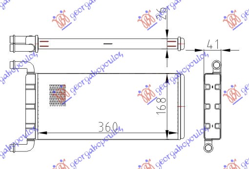 GREJAC KABINE (B) +/ – AC (360×170) MERCEDES SPRINTER 209-524 (W906) (2006-2013) (OEM: 2E0819017C)