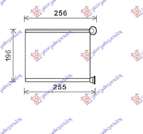 GREJAC KABINA (B)BENZINZ / DIZEL+ / -A / C (173x223x26 PEUGEOT 508 (2015-2018) (OEM: 6448W9)