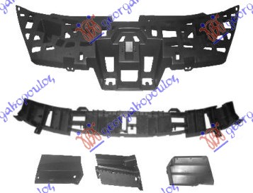 SINA PREDNJEG BRANIKA PLASTICNI SET 5KOM RENAULT CLIO (2009-2013) (OEM: 620364127R)