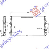 HLADNJAK MOTORA SVI MODELI BENZIN-DIZEL M/A +/-A/C(65×38 SEAT CORDOBA (1999-2002) (OEM: 6K0121253BC)