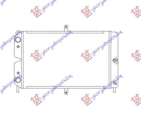 HLADNJAK MOTORA 1.1-1.3-1.5CC(48×32) LADA SAMARA L/B-SDN (1986-2006) (OEM: 2108130101220)