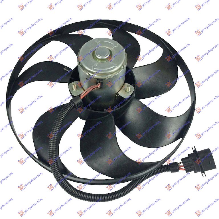 VENTILATOR (MOTOR+ELISA)(35cm) BEN-DIZ VW POLO (1999-2001) (OEM: 1J0959455D, 1J0959455F, 6H0959455B)