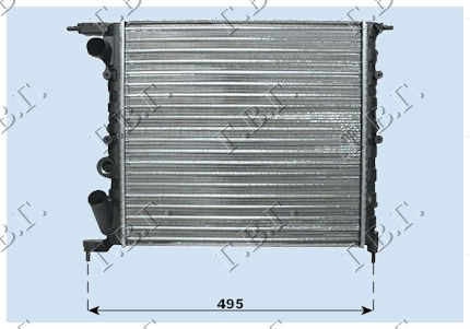 HLADNJAK MOTORA 1.2 – 1.4cc 8V (39×38)ZAT VRATA SISTEM RENAULT CLIO (1994-1995) (OEM: 7701034770)