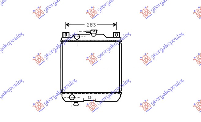 HLADNJAK MOTORA 1.3cc (33×32.5) SUZUKI SWIFT H/B (1990-1992) (OEM: 17700-83820, 1770083820)