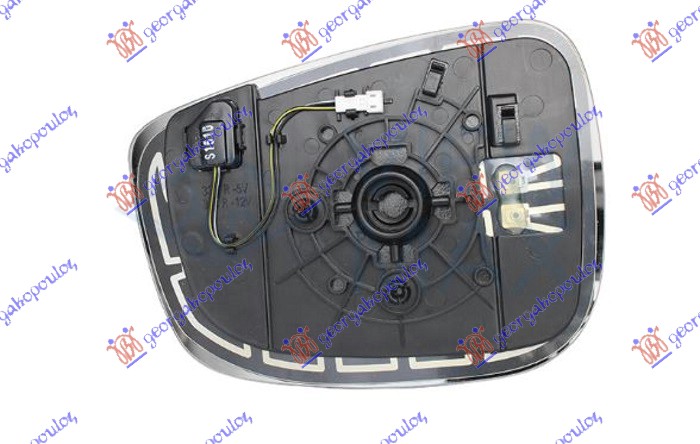 STAKLO RETROVIZORA SA GREJACEM (MRTAV UGAO) Desna str. MAZDA CX5 (2011-2017) (OEM: D10H-69-1G1, D10H691G1, KD51-69-1G1B)